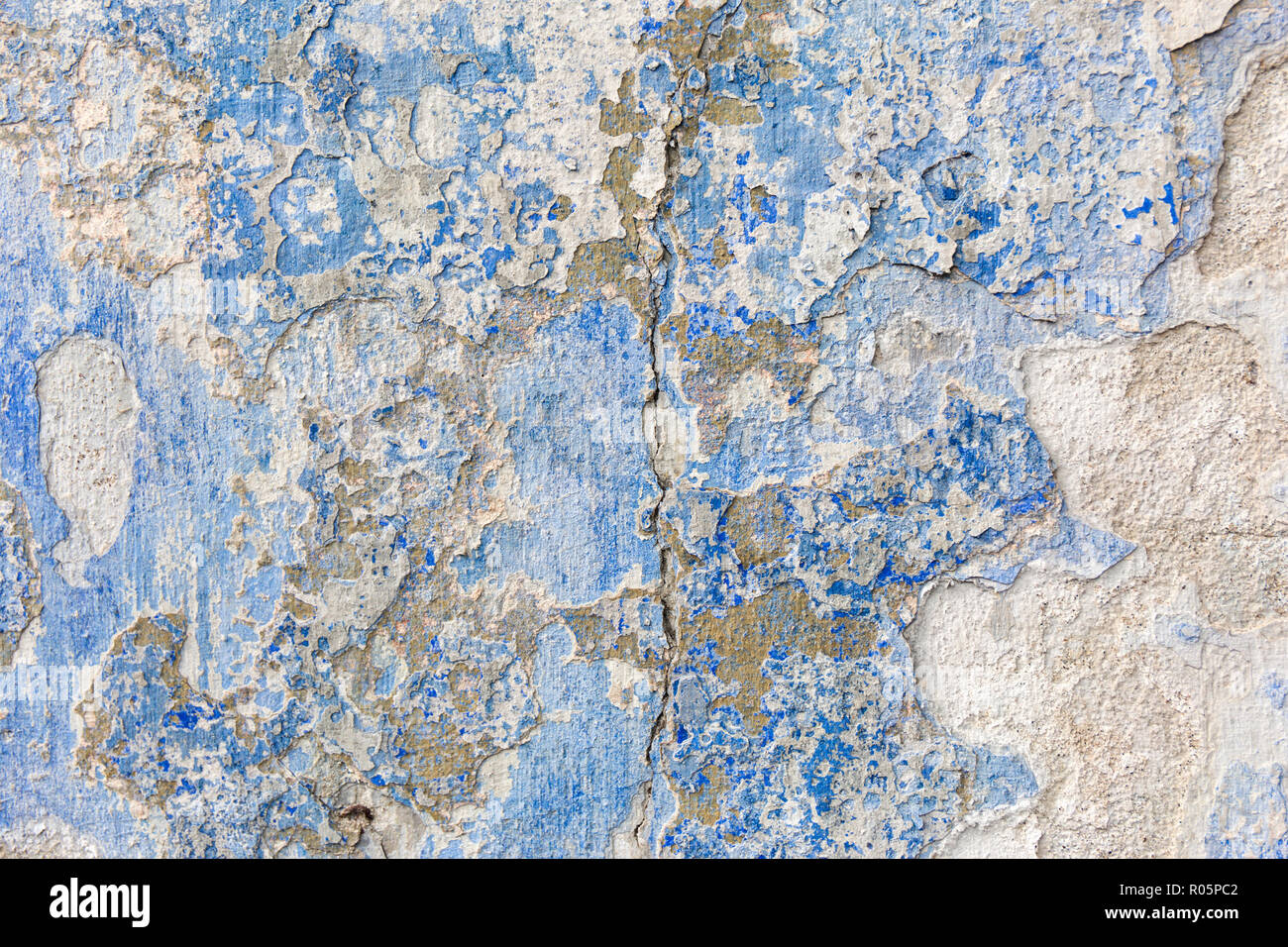 Old weathered blue plaster wall texture. Grunge background Stock Photo ...