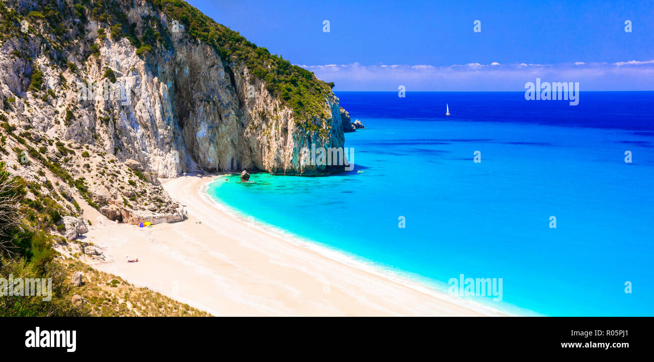 Impressive Lefkada island,panoramic view,Greece Stock Photo - Alamy