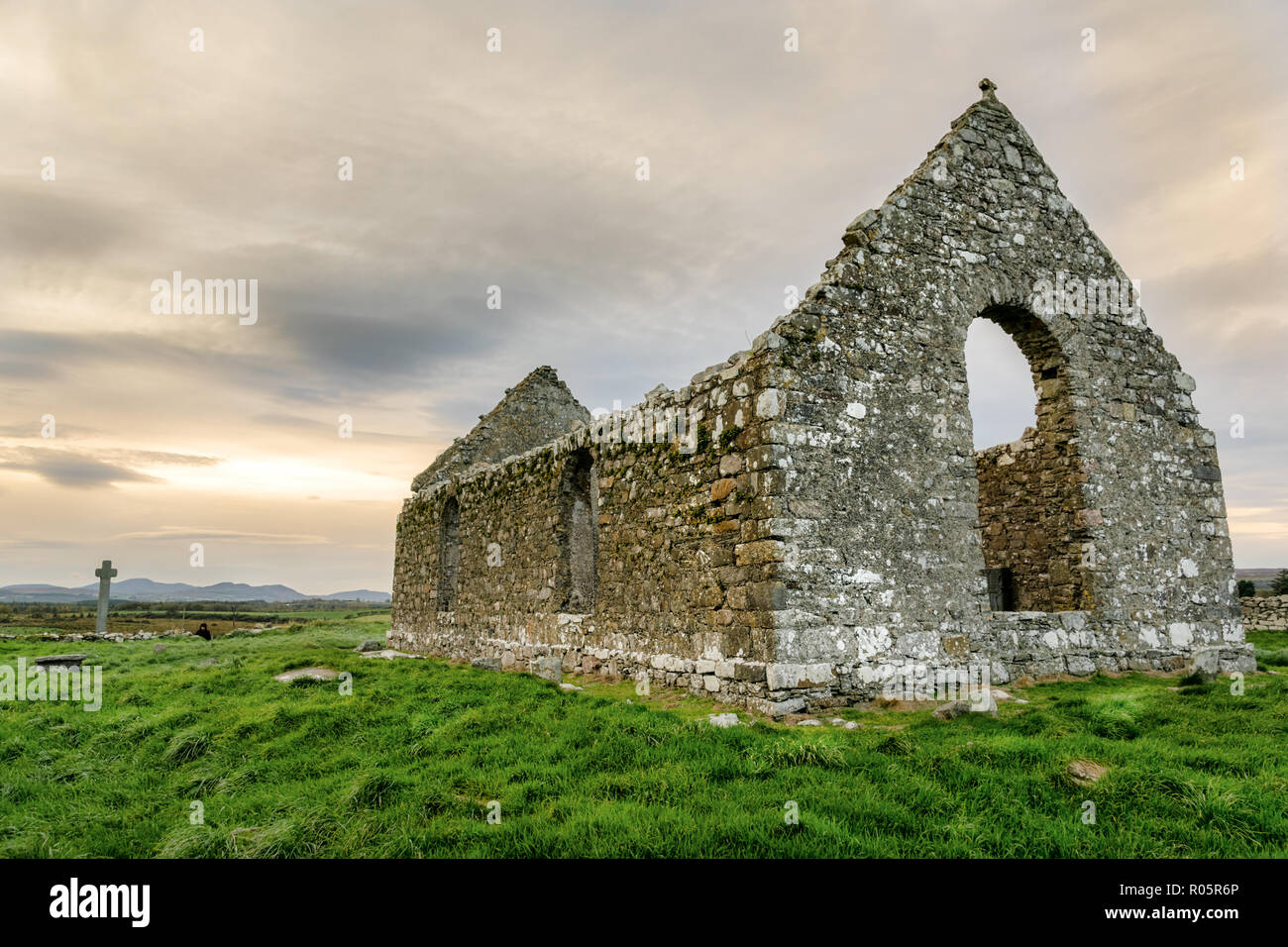 This is the ruins of Clonca Church in Donegal Ireland. The picture was ...