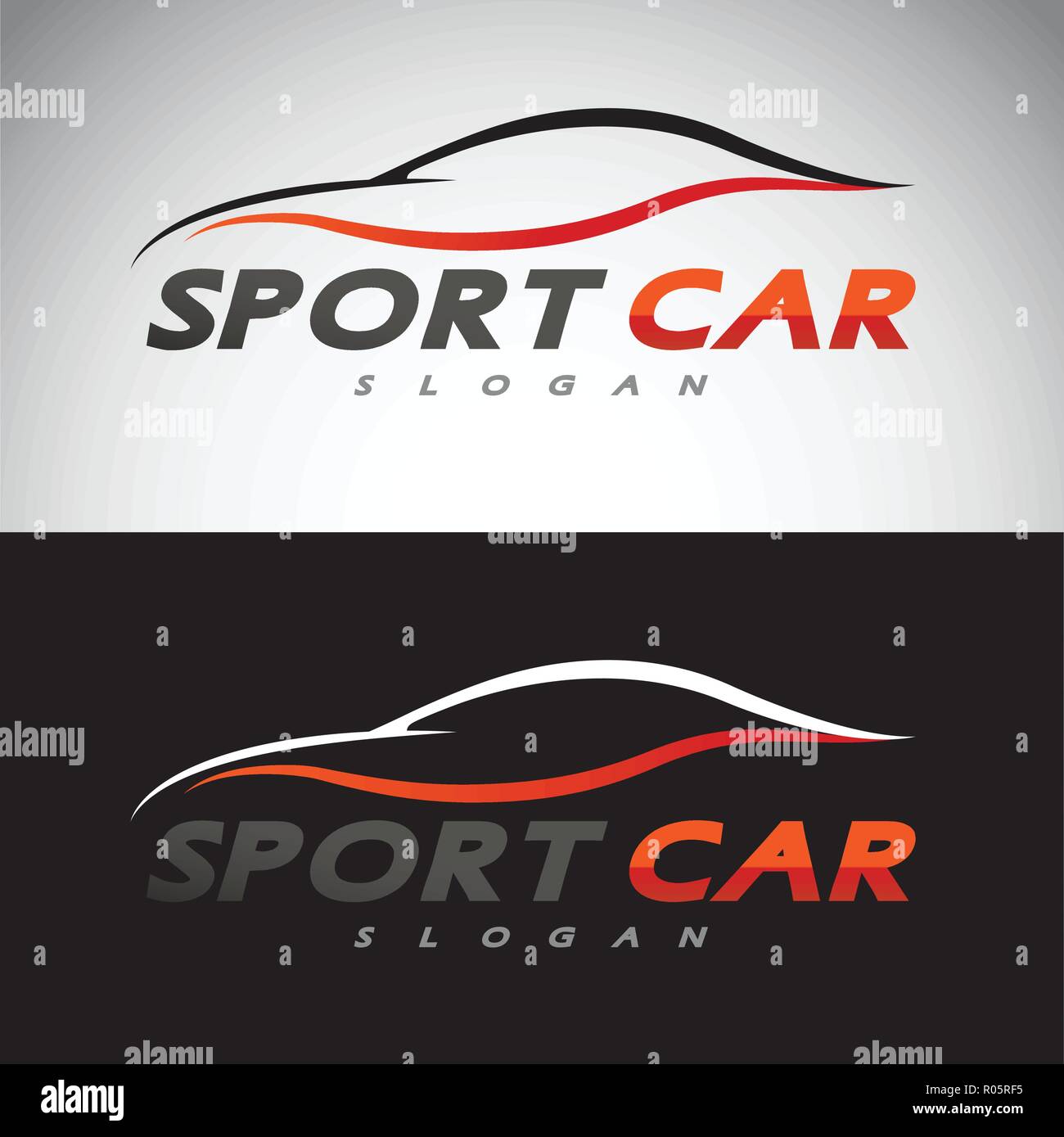abstract car design concept automotive topics vector logo design ...