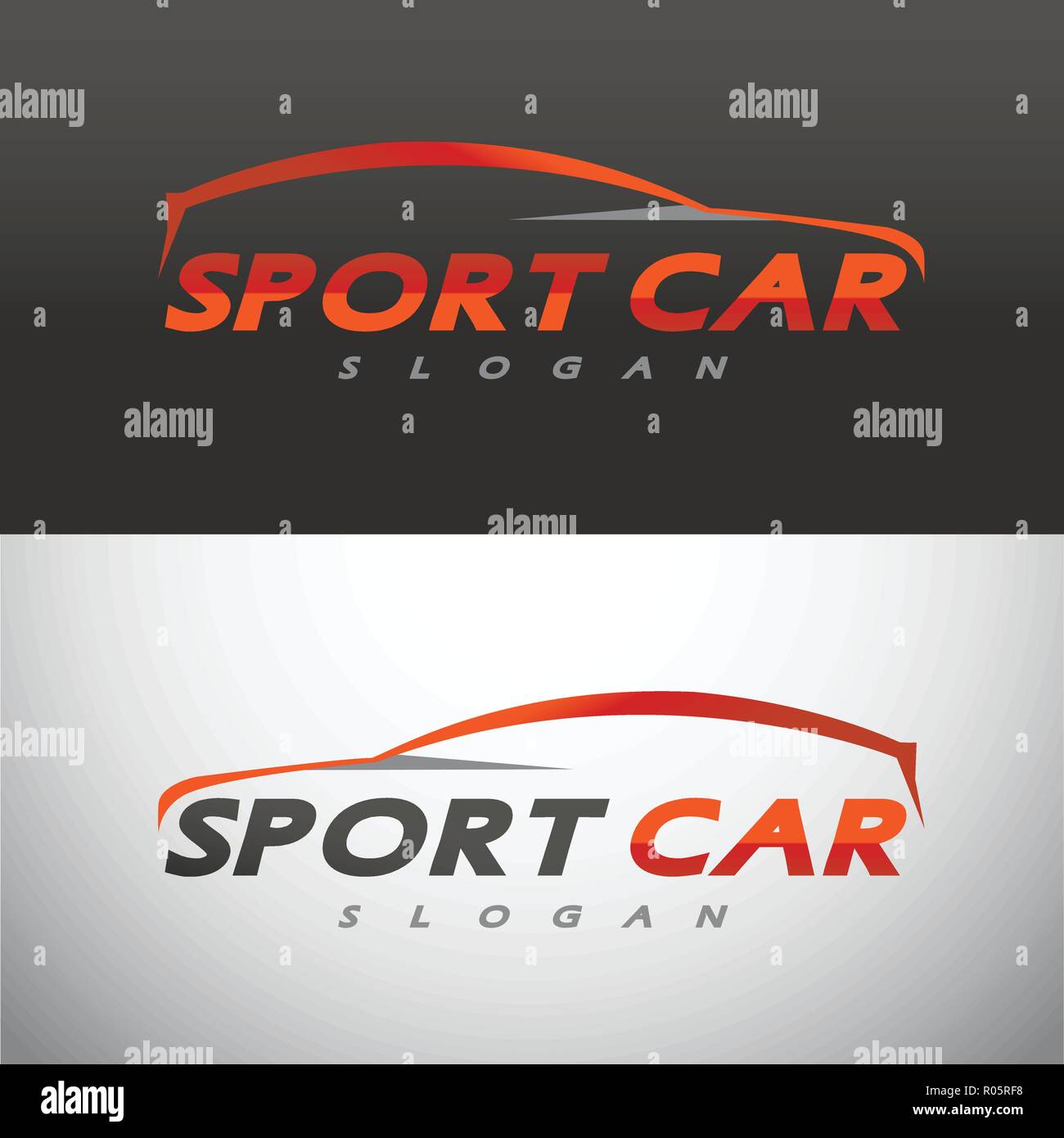 abstract car design concept automotive topics vector logo design ...