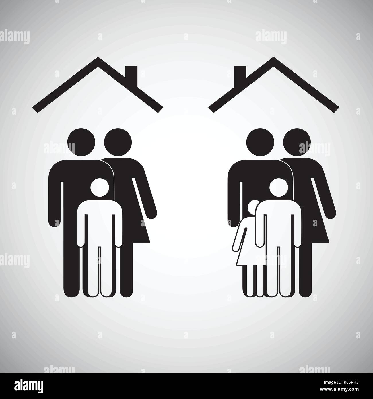 family sign graphic design, icon vector illustration Stock Vector Image ...