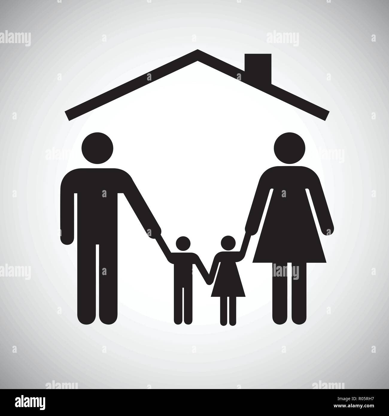 family sign graphic design, icon vector illustration Stock Vector Image ...