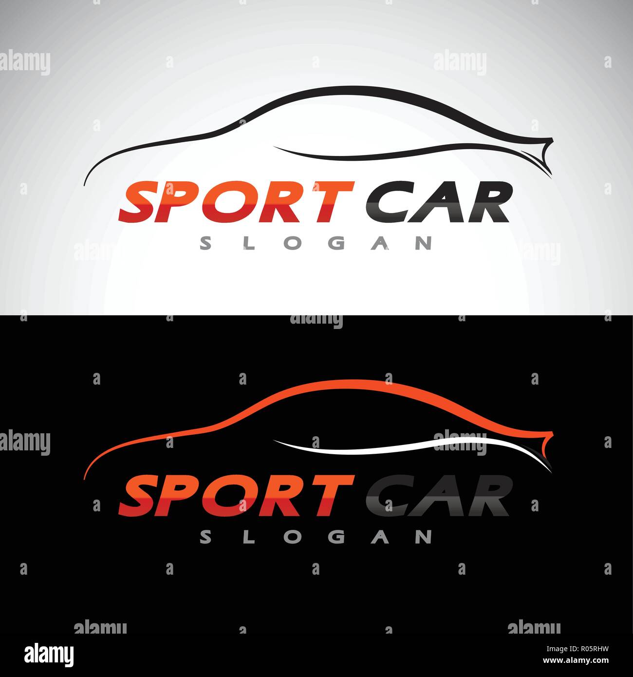 abstract car sport racing logo template vector illustration Stock ...