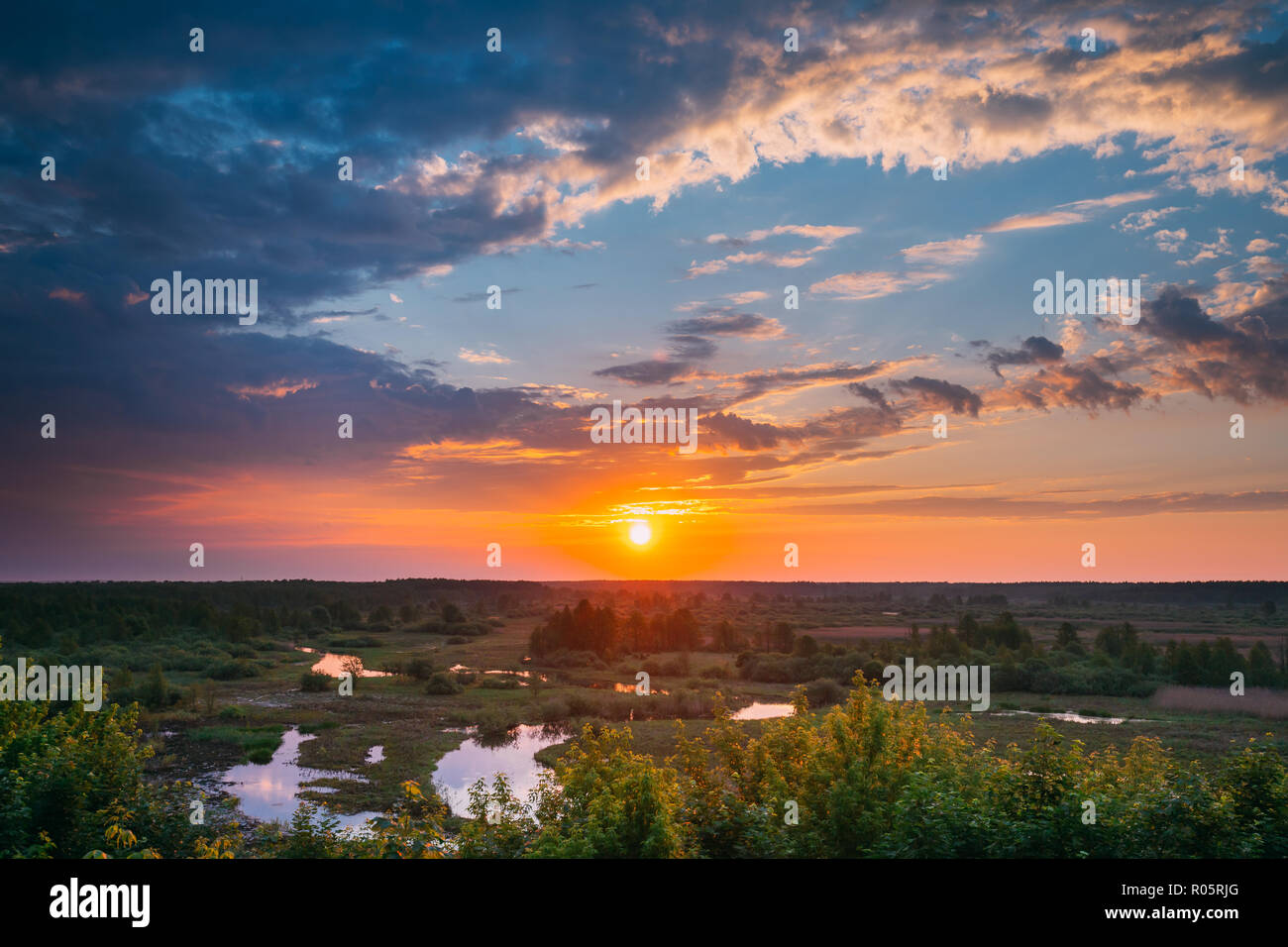Rising Sun On Nature