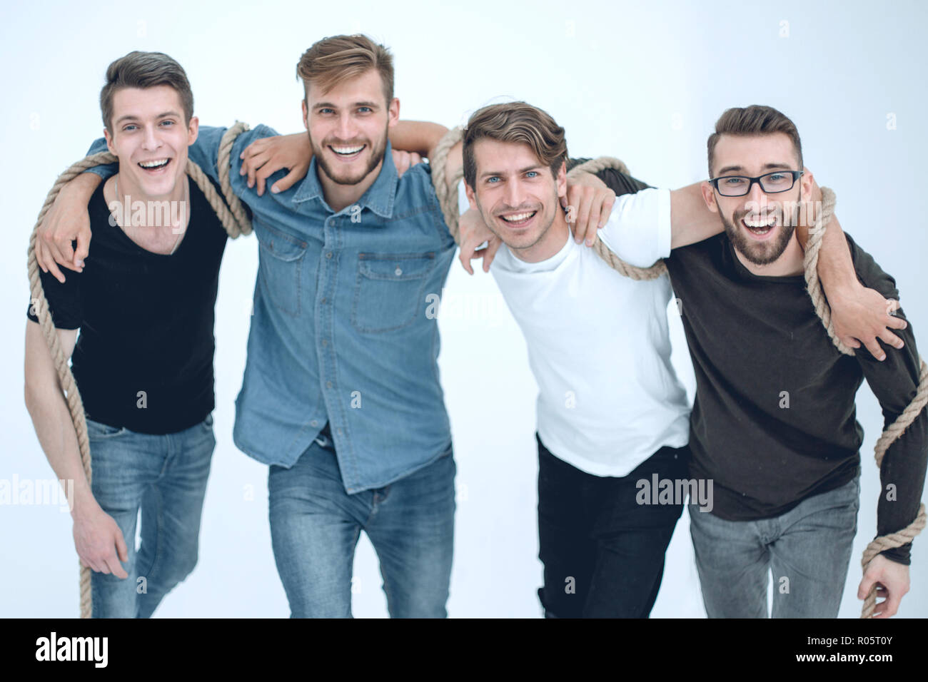 team of trusted friends .the concept of friendship.isolated on light ...