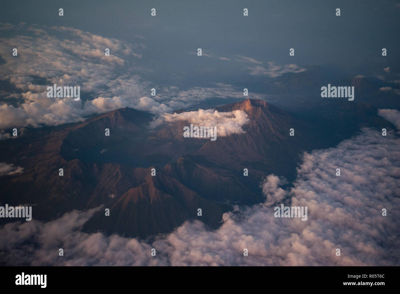 Indonesia, view of a volcano from above Stock Photo - Alamy