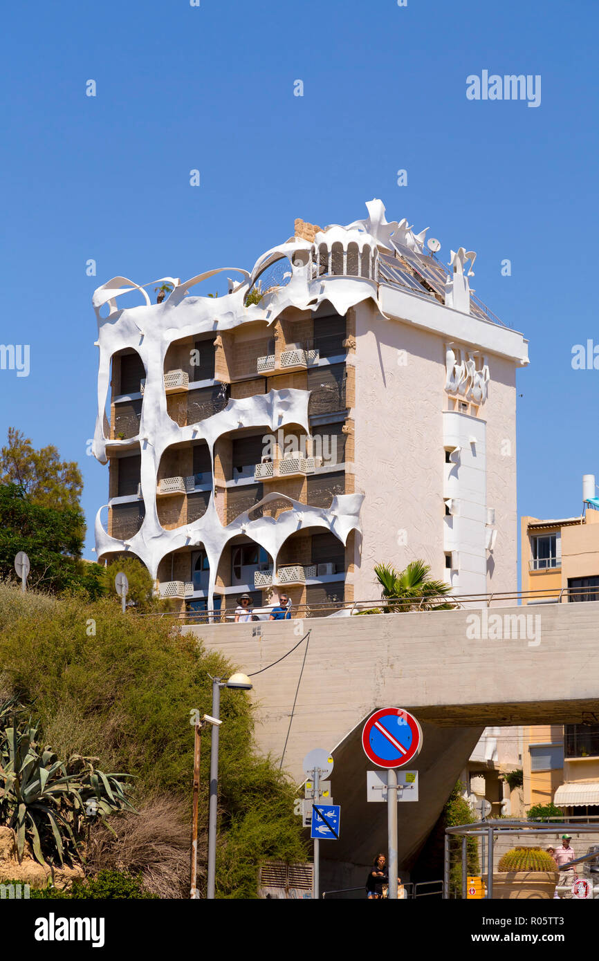 Tel Aviv-Yafo, Israel - June 6, 2018: Crazy house designed by Leon ...