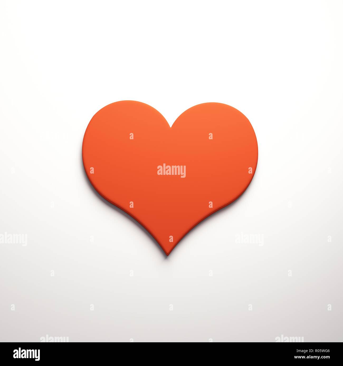 Caring heart, 3D render illustration Stock Photo - Alamy