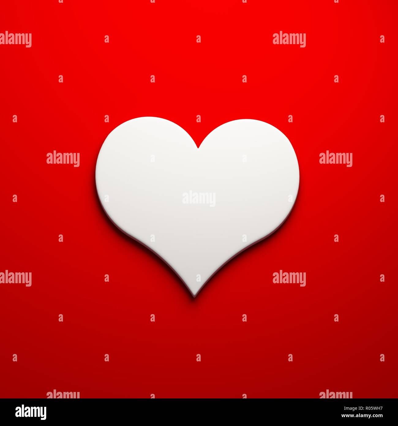 Caring heart, 3D render illustration Stock Photo - Alamy