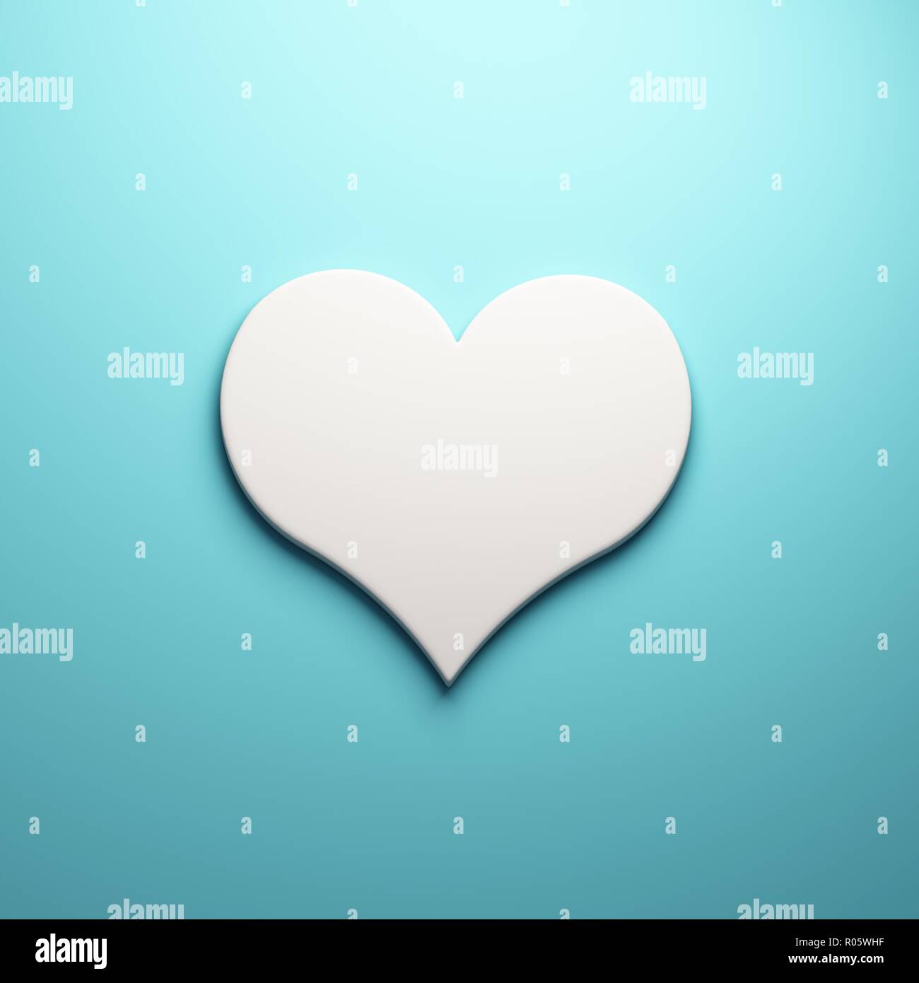 Caring heart, 3D render illustration Stock Photo - Alamy