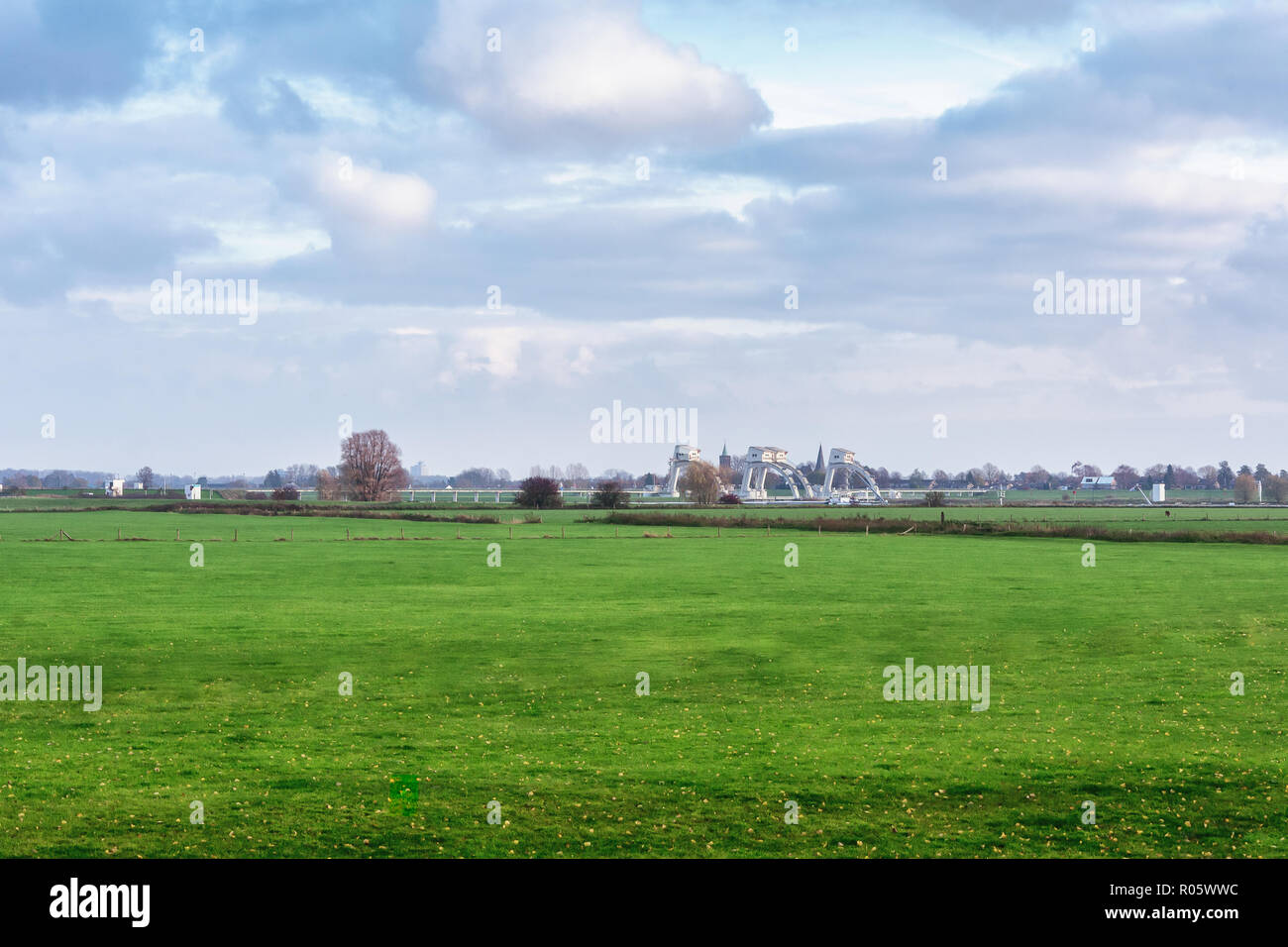 The Weir Driel in the river Nederrijn in the Netherlands Stock Photo ...
