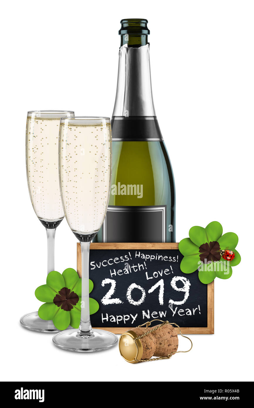 Calendar year glasses on Cut Out Stock Images & Pictures - Alamy