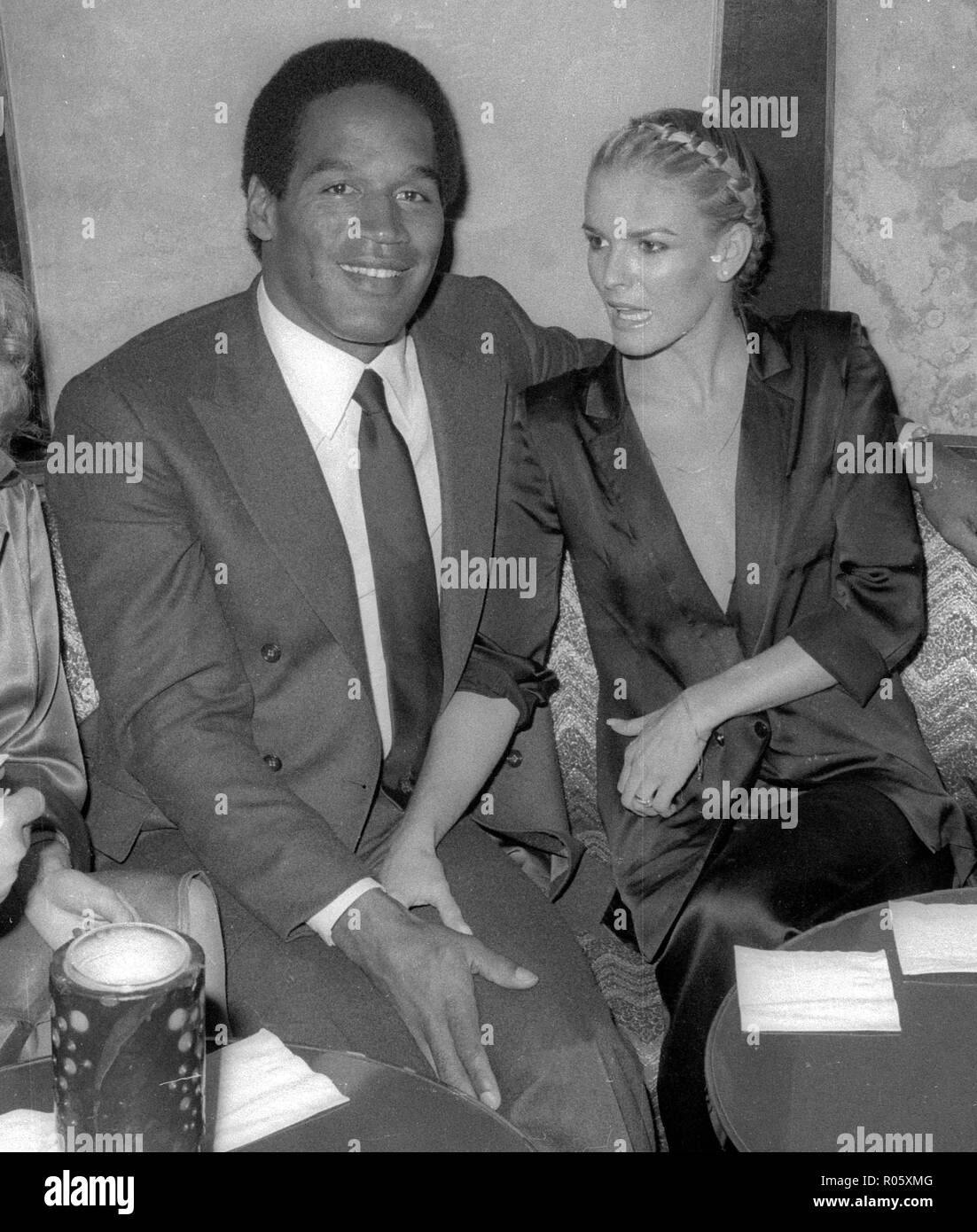 OJ Simpson and Nicole Simpson 1980 Photo By Adam Scull/PHOTOlink ...
