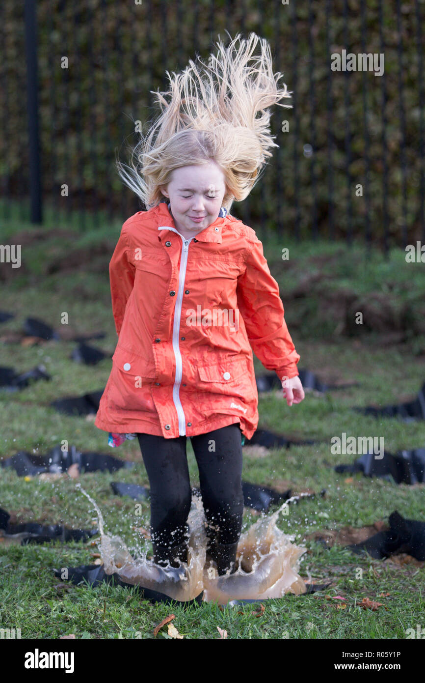 Picture dated October 23rd shows brother and sister Henry (7) and Lily ...