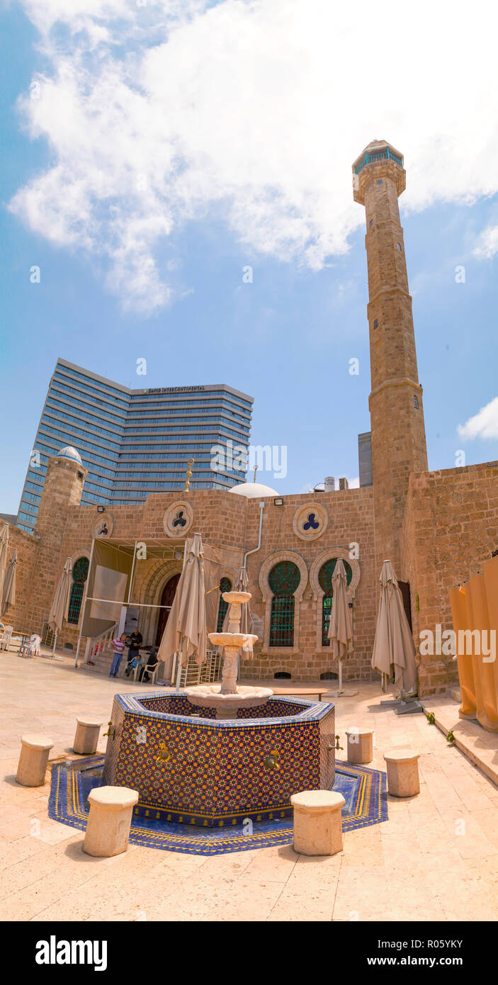 Tel Aviv-Yafo, Israel - June 6, 2018: Hasan Bey or Hassan Bek Mosque ...