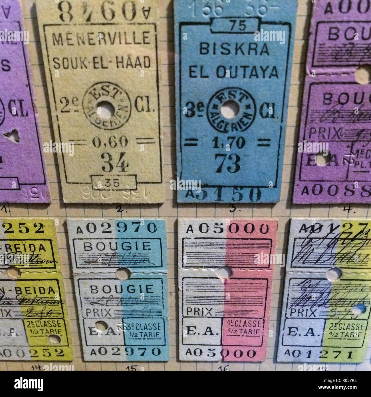 Old train ticket hi-res stock photography and images - Alamy