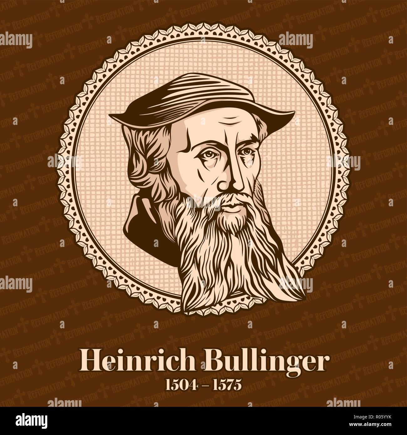 Heinrich Bullinger (1504 – 1575) was a Swiss reformer. He was one of ...