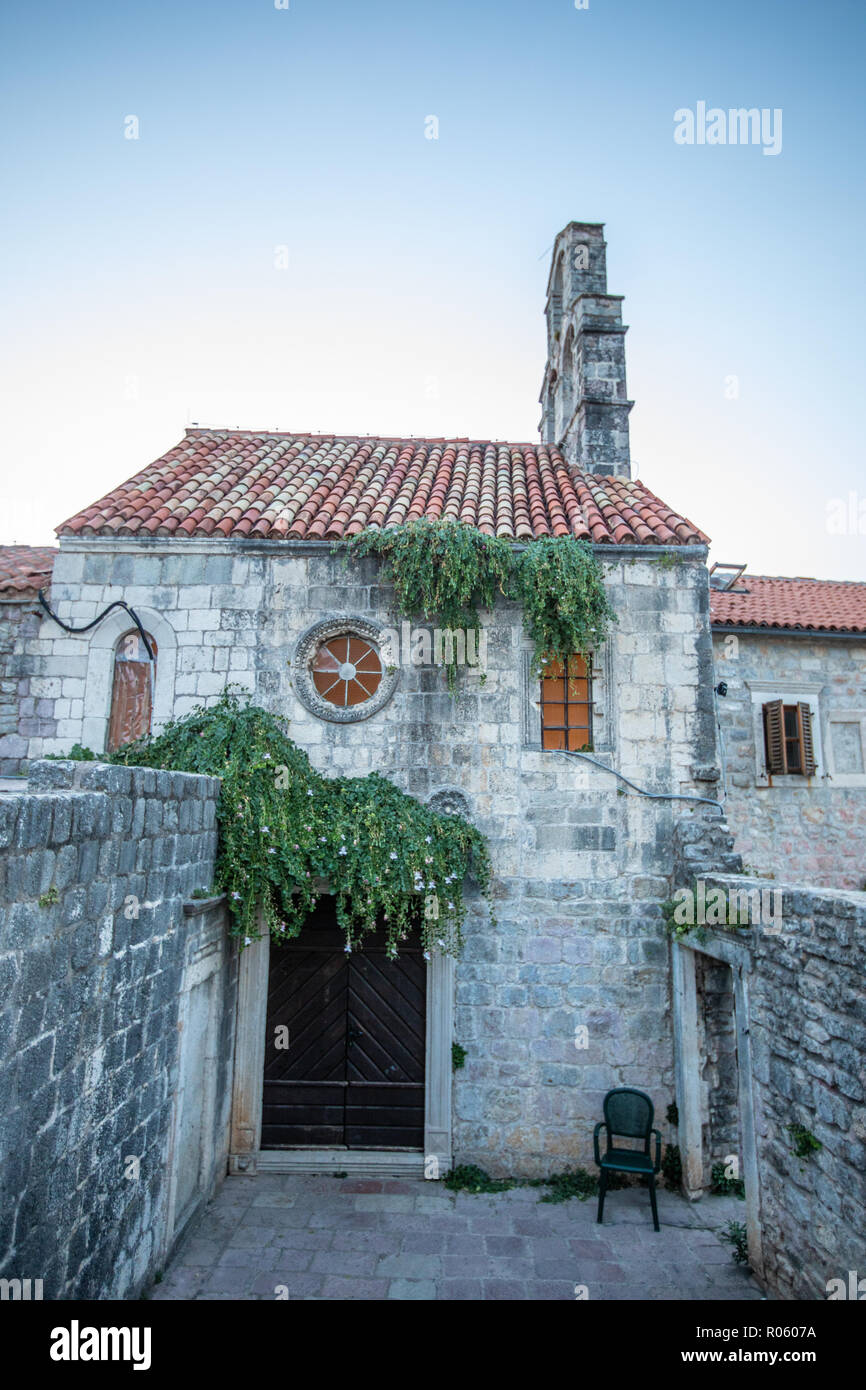 Old gothic town with stone wall in Europe. Montenegro Stock Photo - Alamy