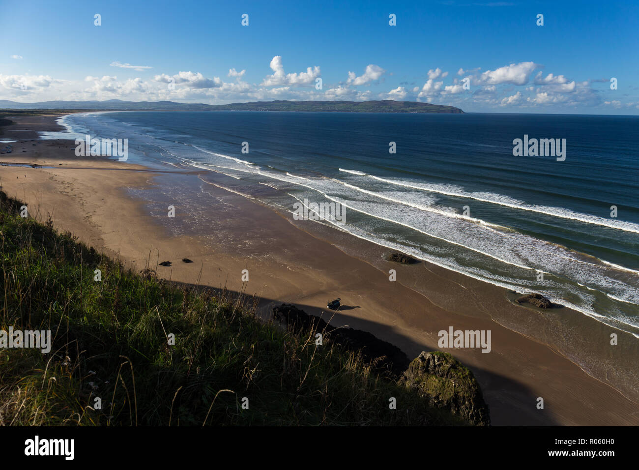 Downhill beach and Benone beach near Castlerock, Coleraine, County ...