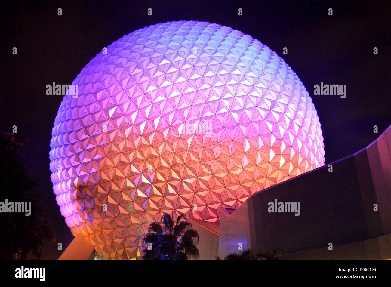 Epcot , Spaceship Earth Stock Photo - Alamy