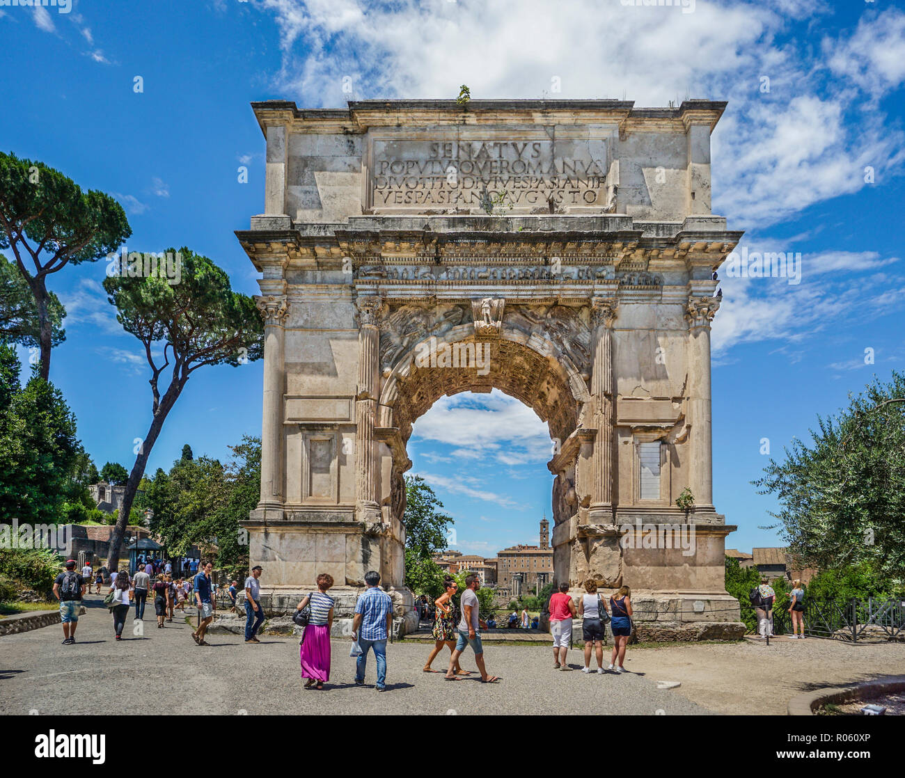 Arch of titus, roman hi-res stock photography and images - Alamy