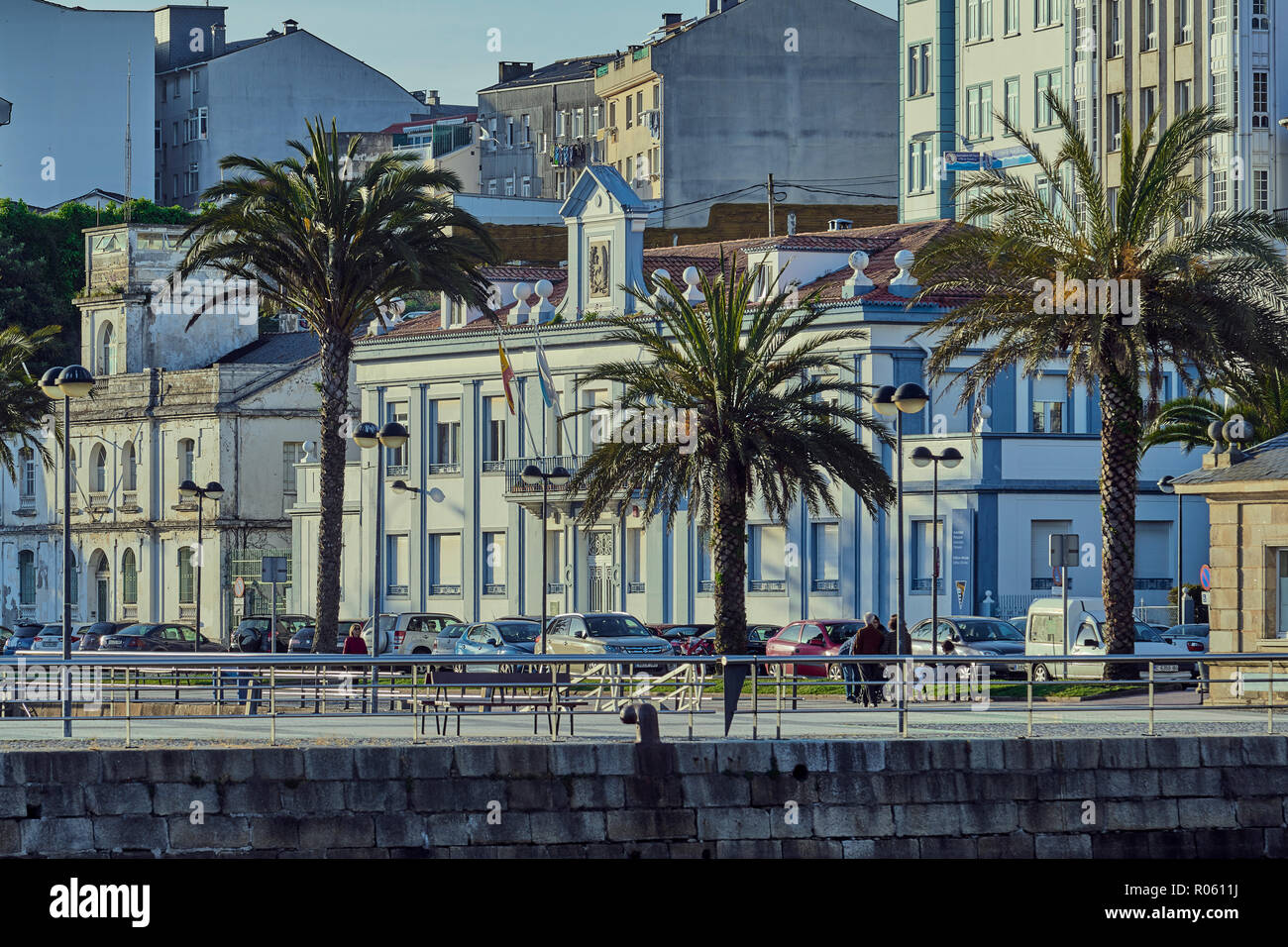 Office building of the Port Authority of Ferrol, La Coruña, Galicia ...
