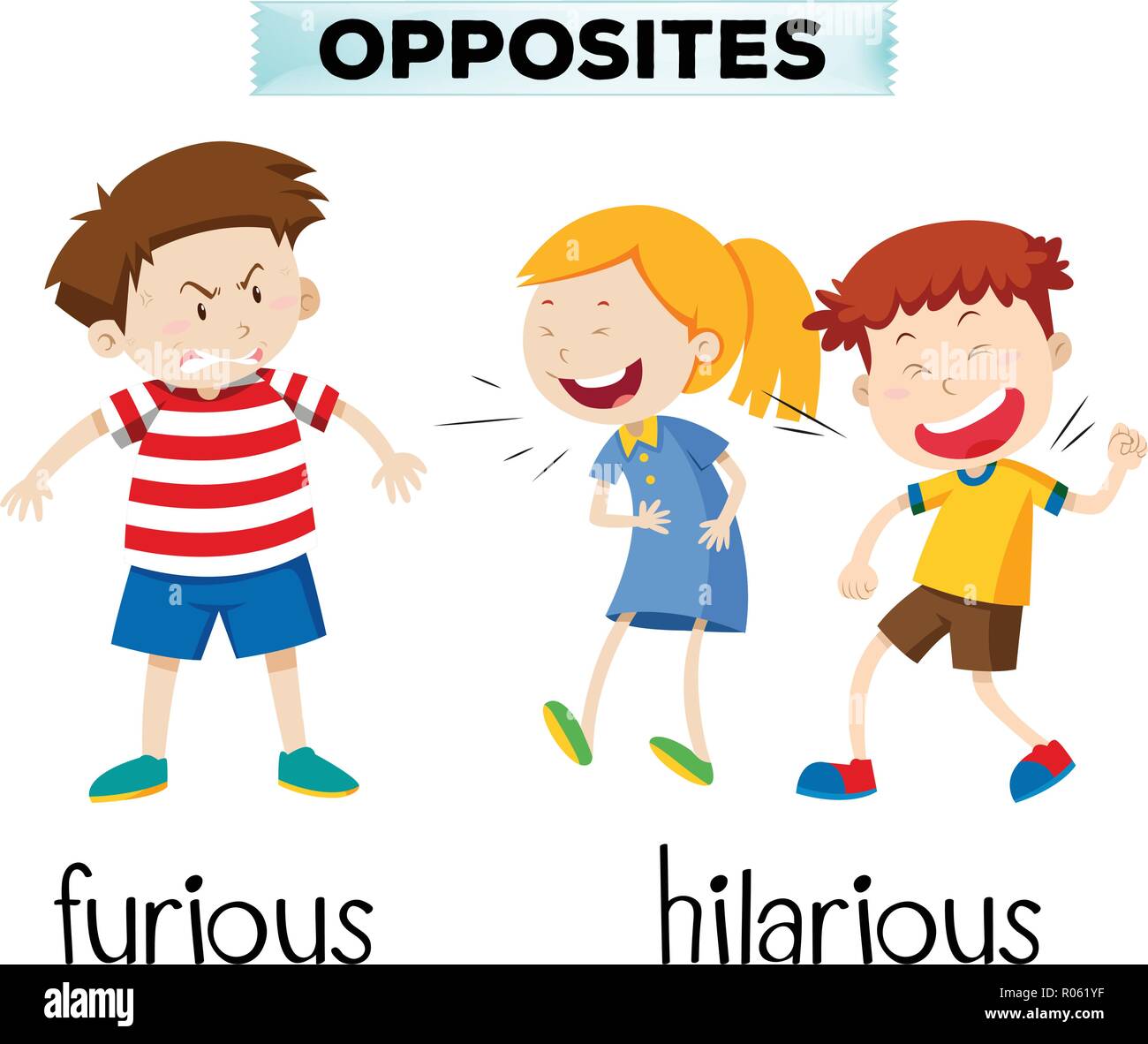 Opposites Clipart Black And White School