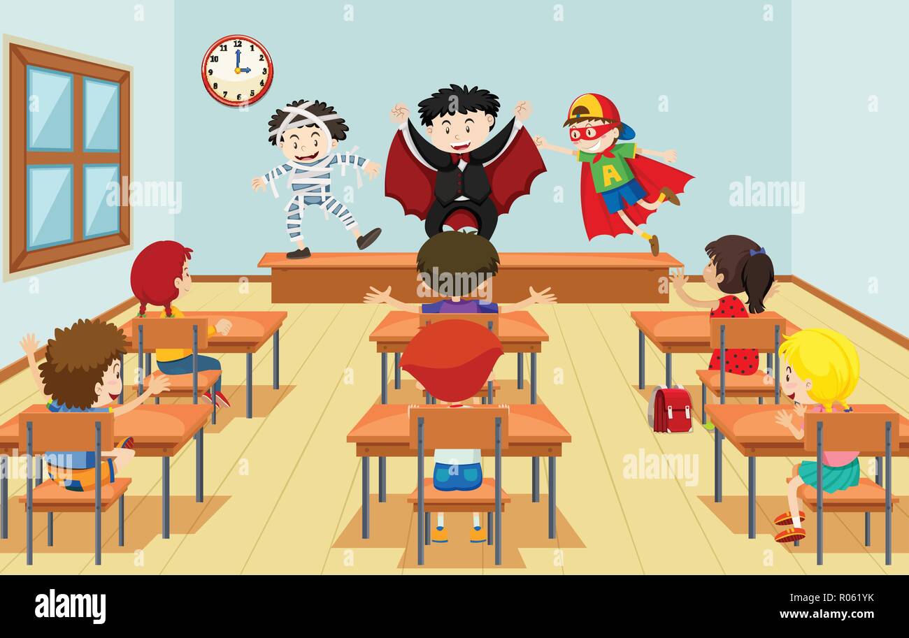 Children in drama class illustration Stock Vector Image & Art - Alamy