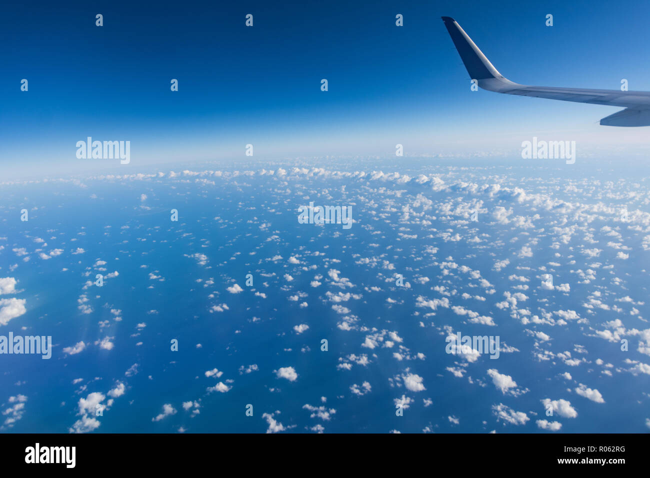 round scenery from the airplane porthole Stock Photo - Alamy