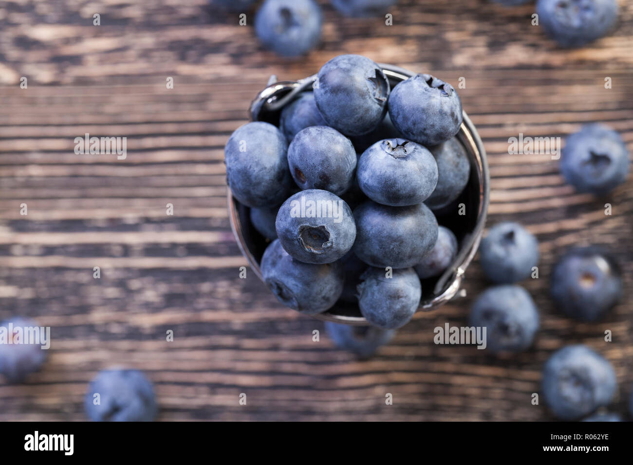 Berry blueberry in bucket hi-res stock photography and images - Alamy