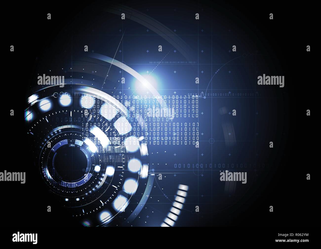 Technological abstract digital interface modern LED light background ...