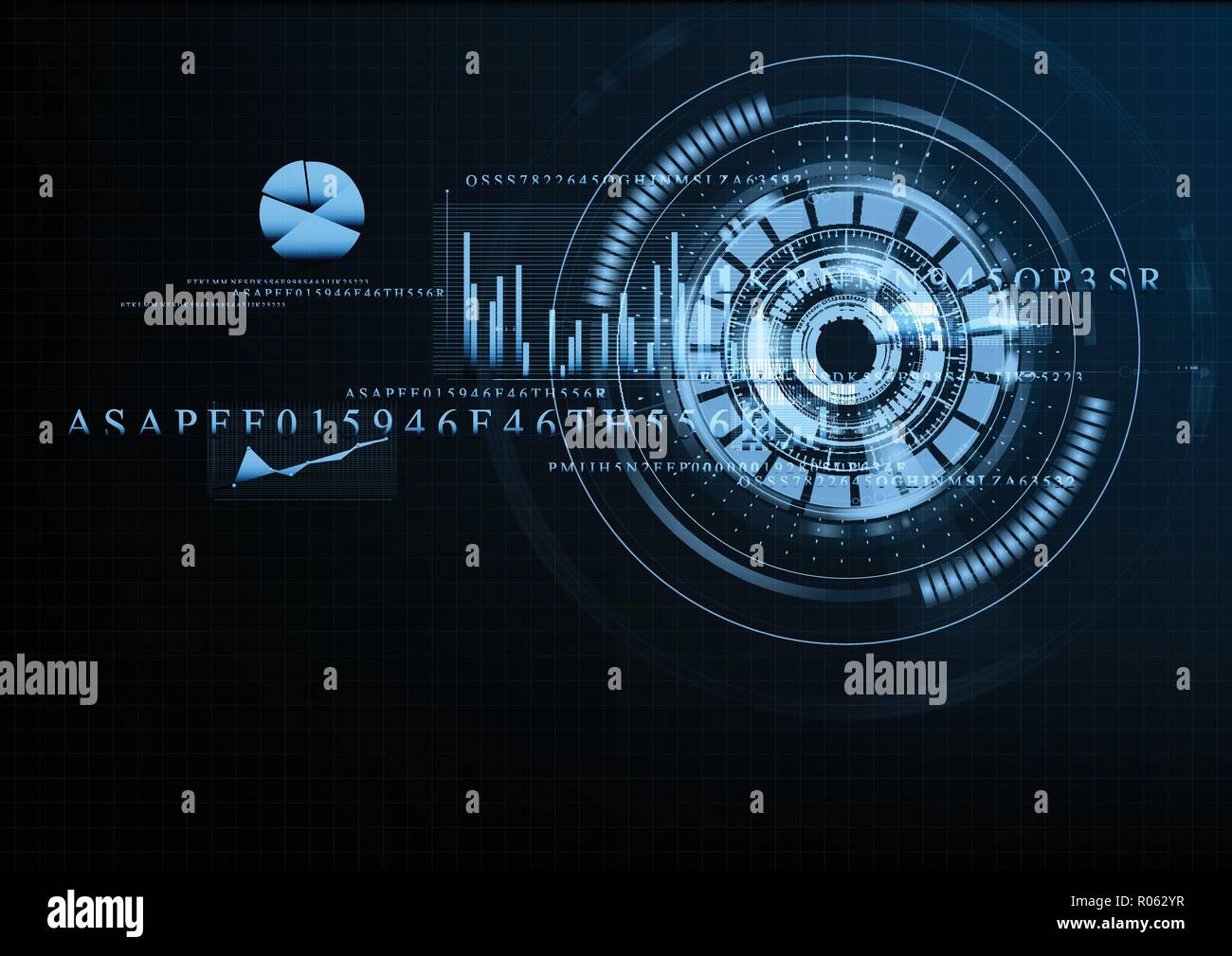 Technological abstract grid business interface background vector design ...