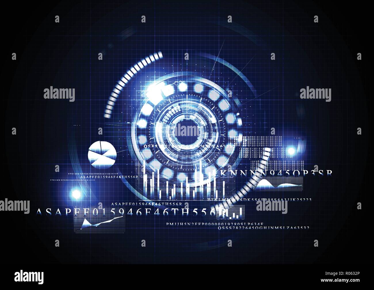 Technological abstract digital business interface background vector design Stock Vector Image ...