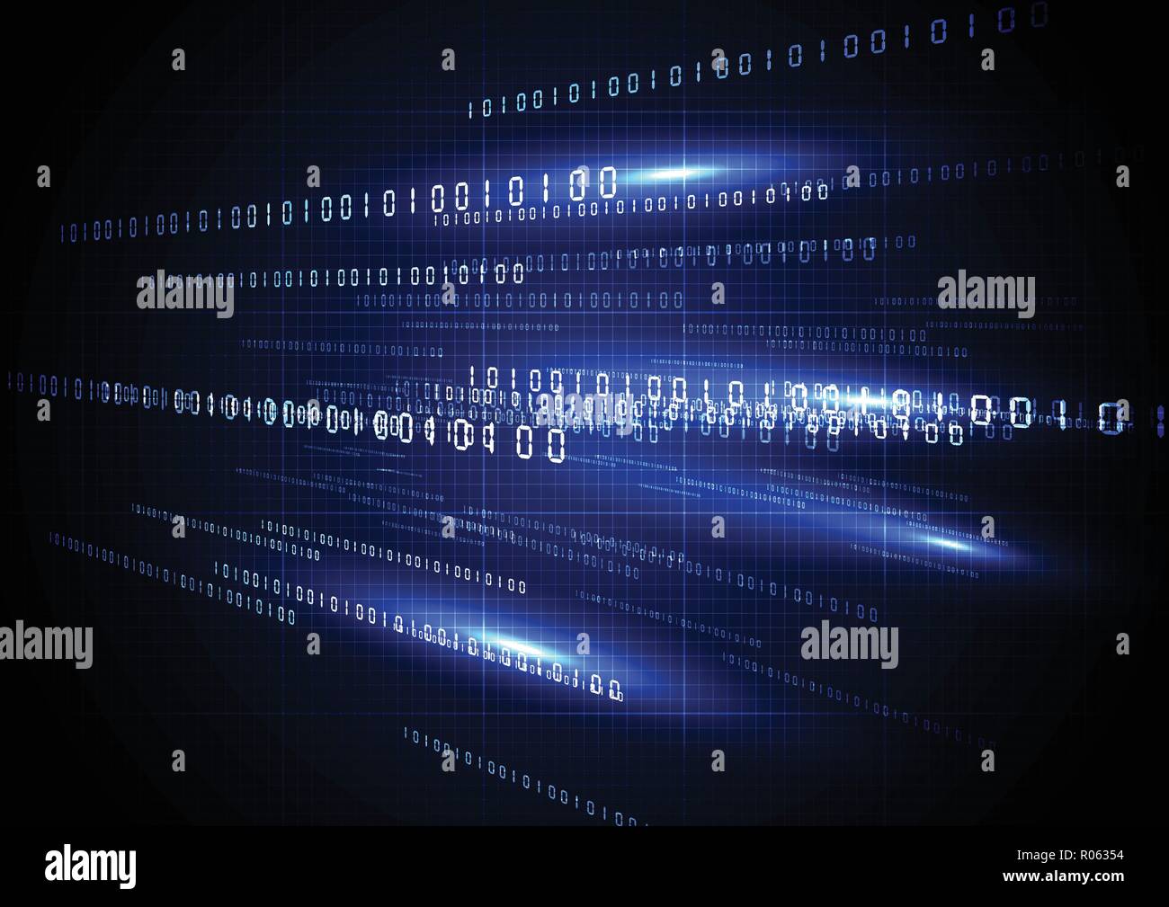 Technological abstract matrix in perspextive background vector design ...