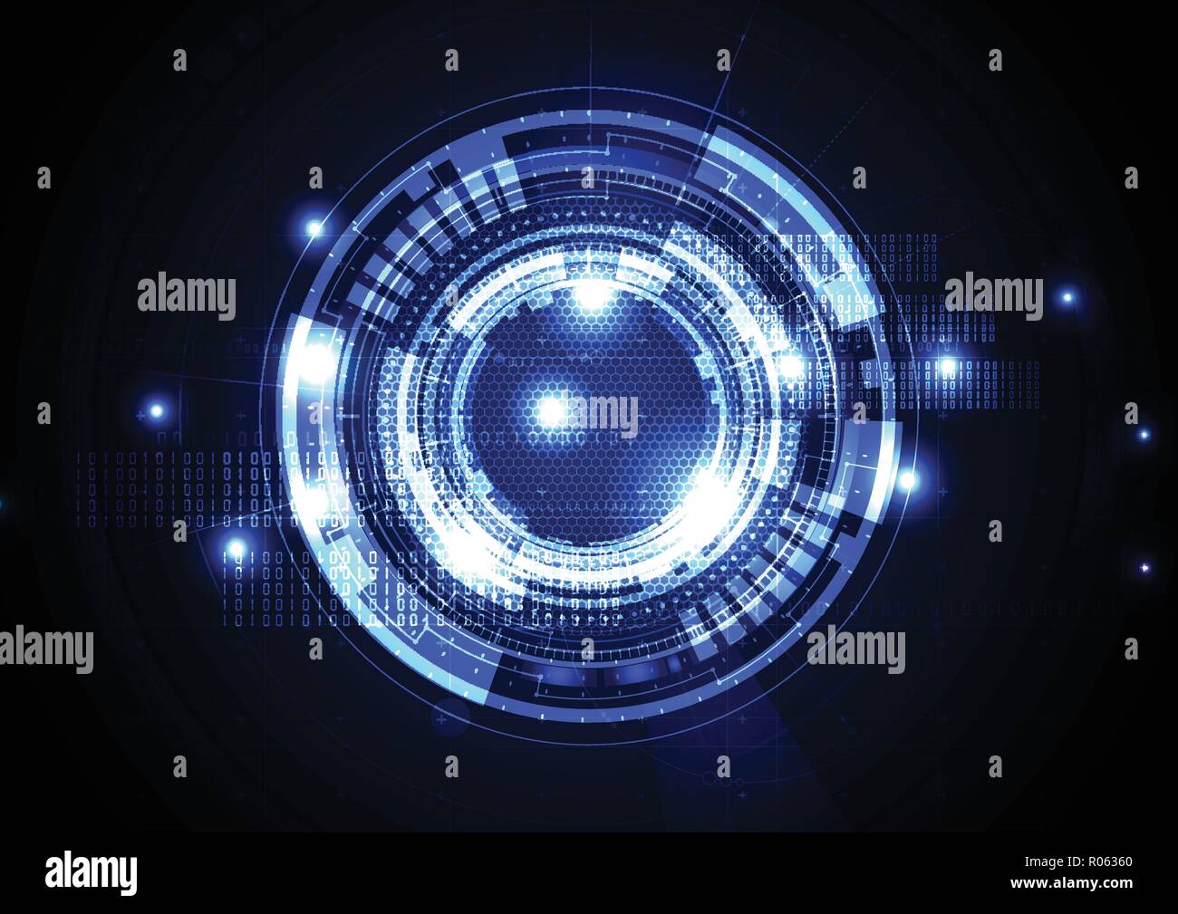 Technological abstract modern digital interface background vector design Stock Vector Image ...