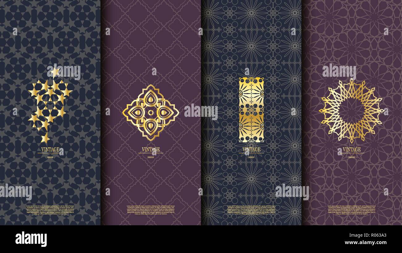 Packaging template islam arabic element seamless pattern background and ...