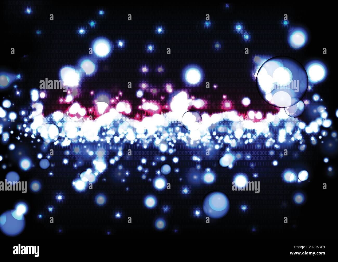 Million firefly technological modern light effect background vector ...