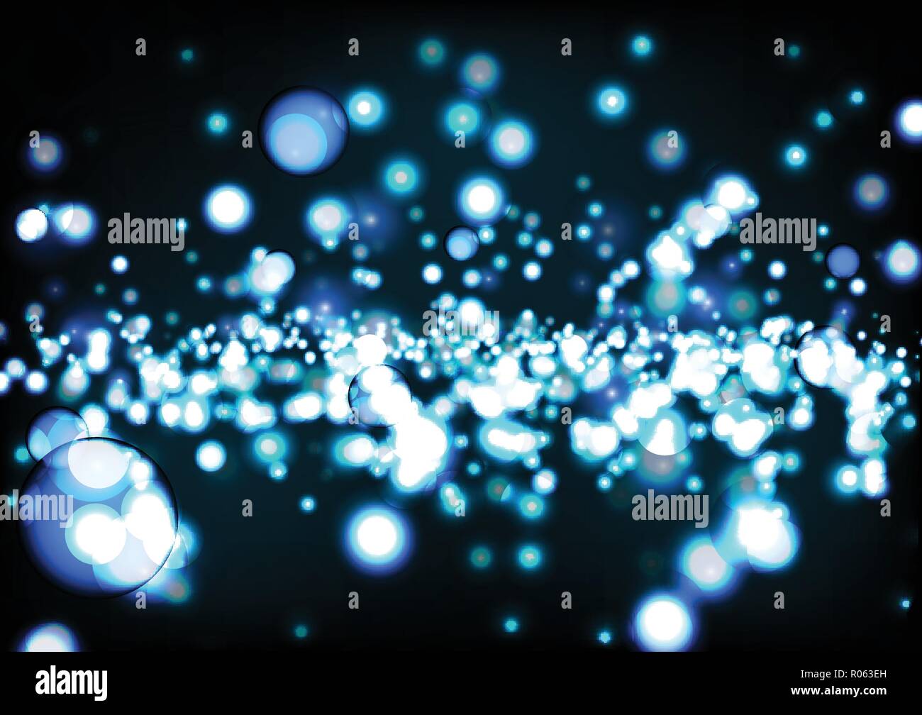Million firefly technological teal modern light effect background ...