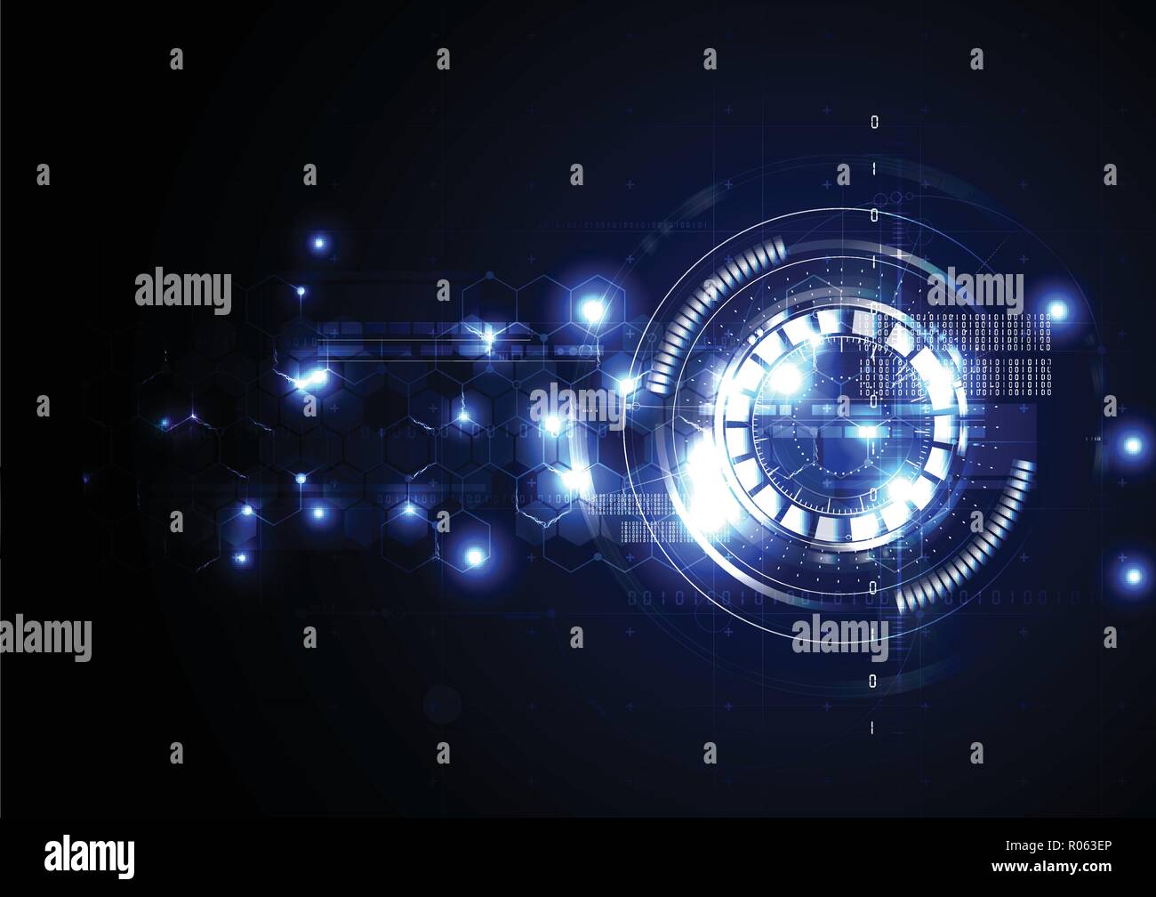 Technological abstract electrical interface background vector design ...
