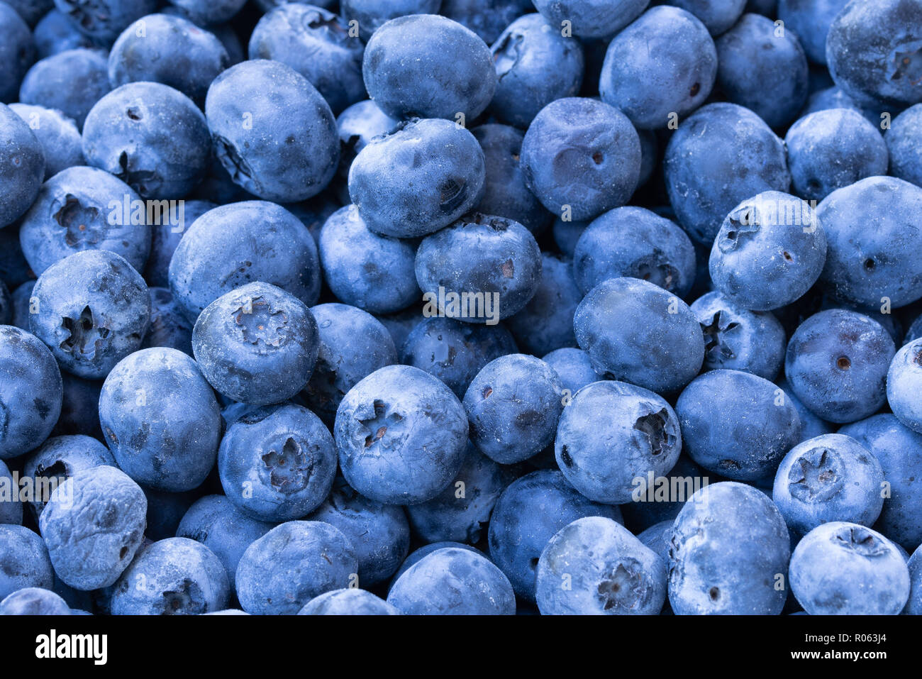 Pile of blueberries up close Stock Photo - Alamy