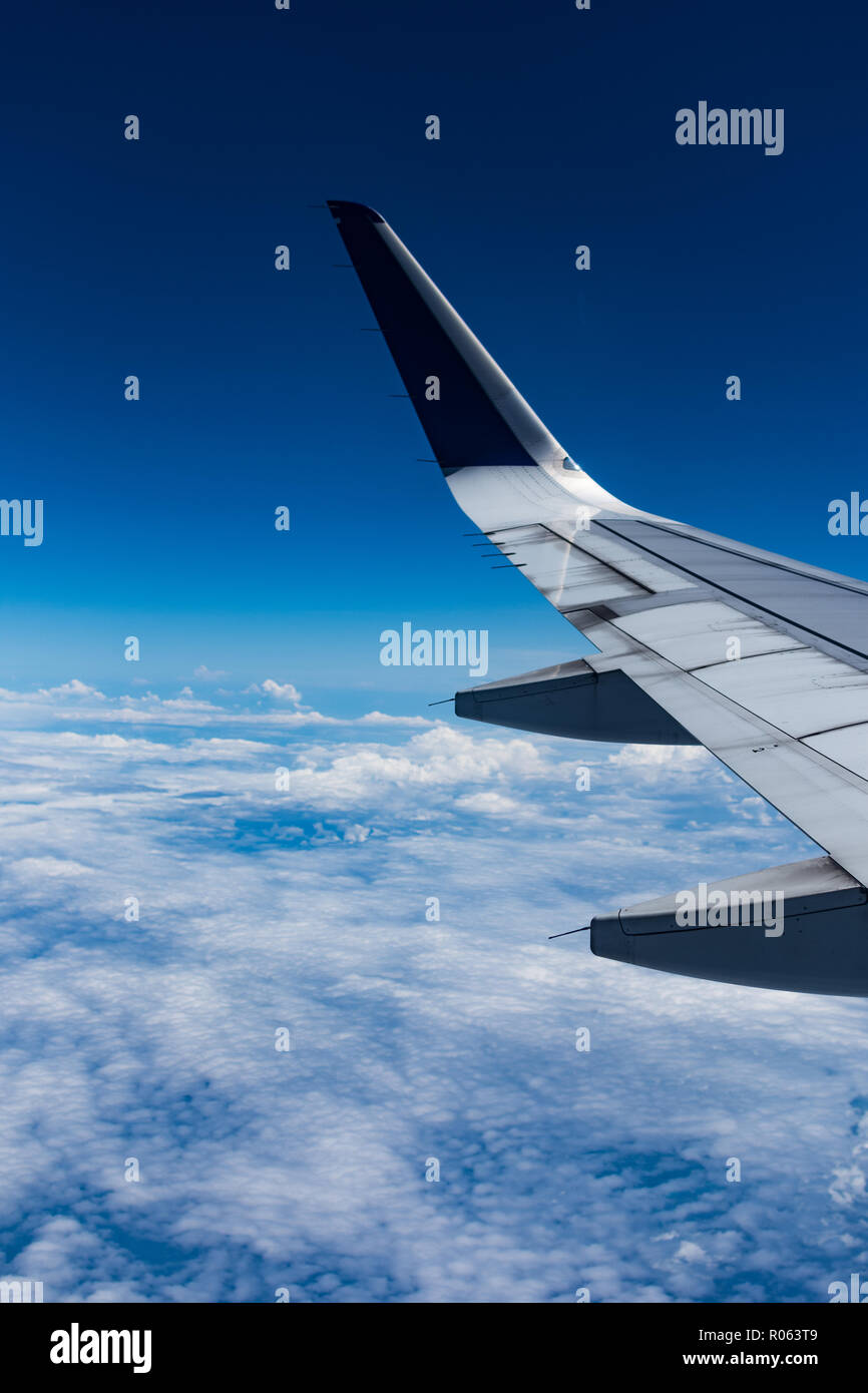round scenery from the airplane porthole Stock Photo - Alamy