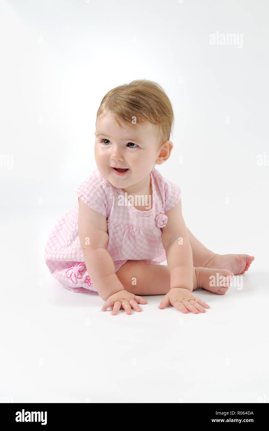 Cute Female Babies Smiling