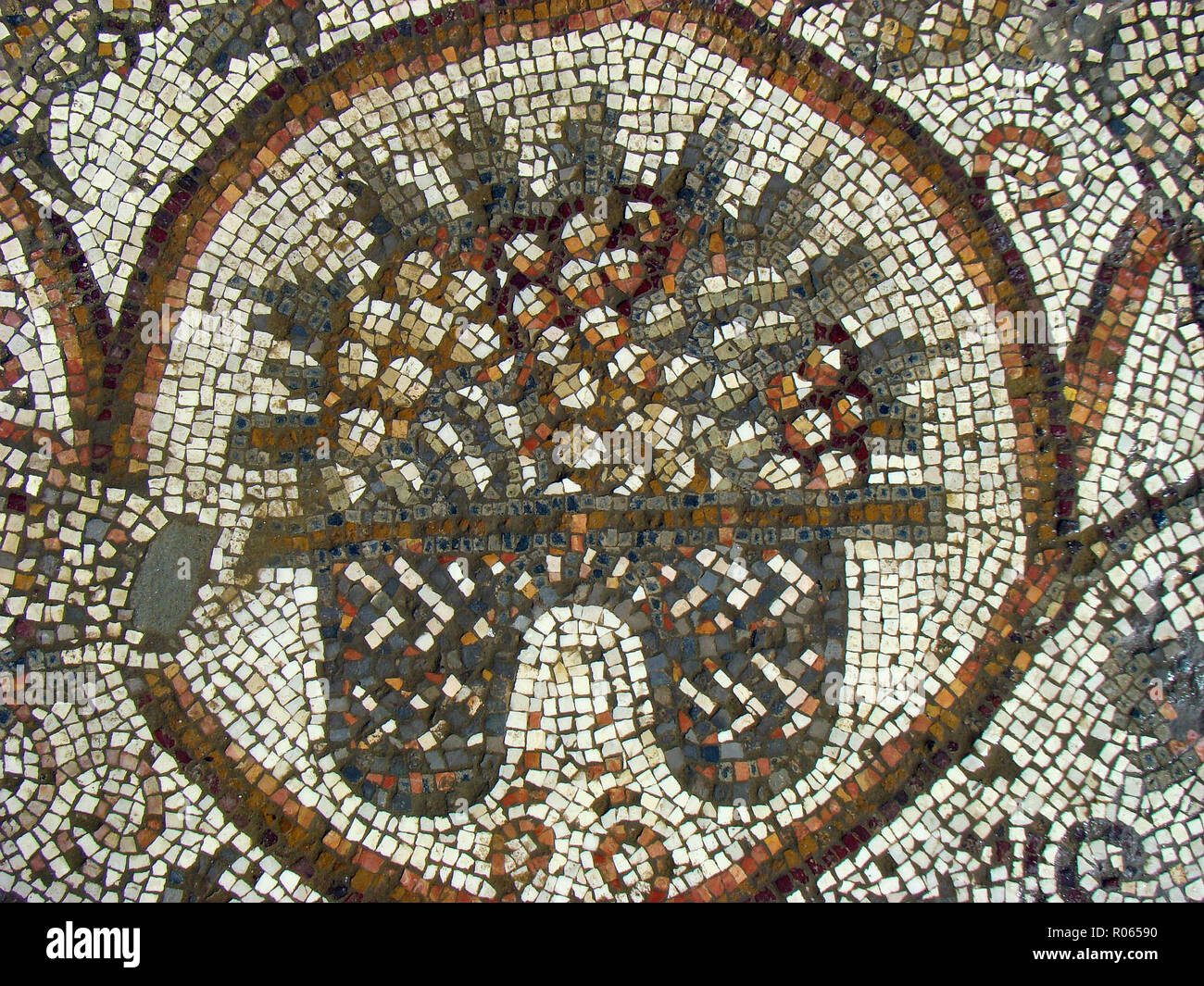 6117. Mosaic floor from the Byzantine church in Khirbet Beit Lei or ...