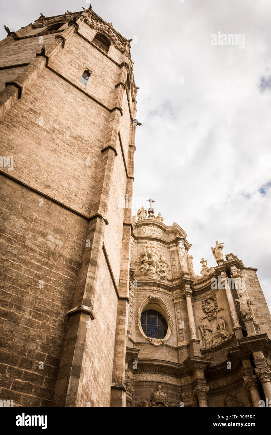 visiting Valencia among monuments and ancient buildings Stock Photo - Alamy