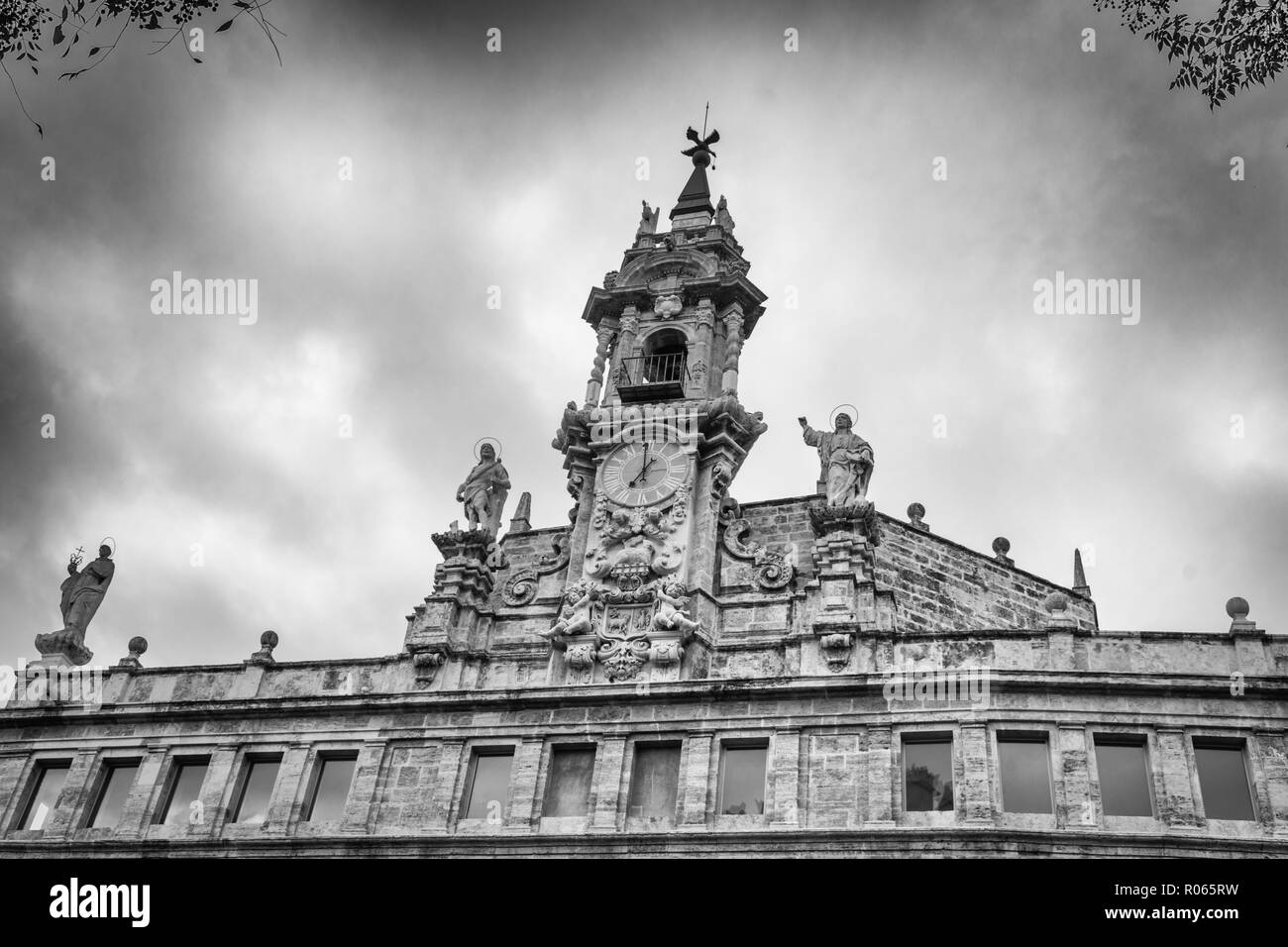 visiting Valencia among monuments and ancient buildings Stock Photo - Alamy