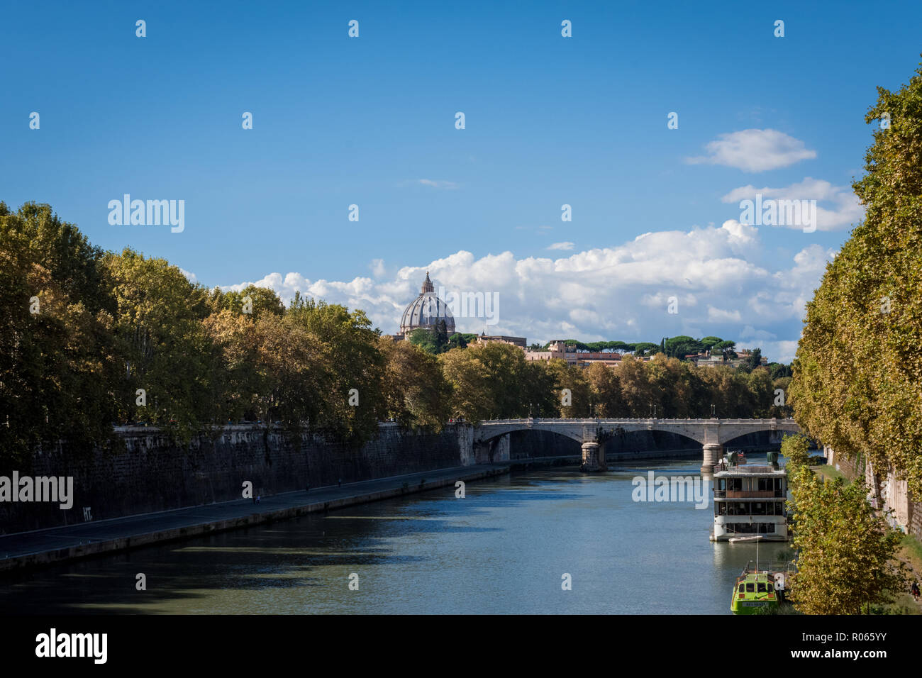 visiting the city of Rome among ruins and beautiful landscapes Stock ...