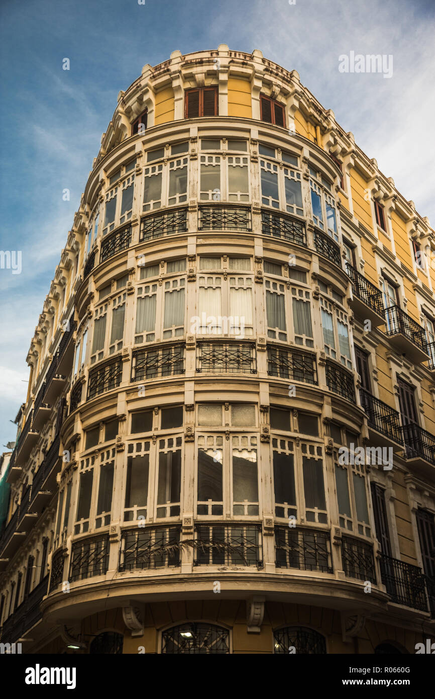 visiting the beautiful city of Malaga among churches historic buildings ...
