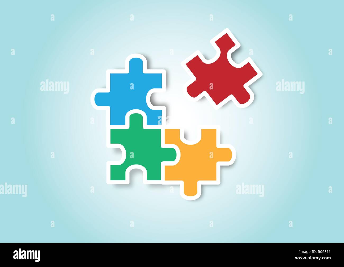 Multi colored building Stock Vector Images - Alamy