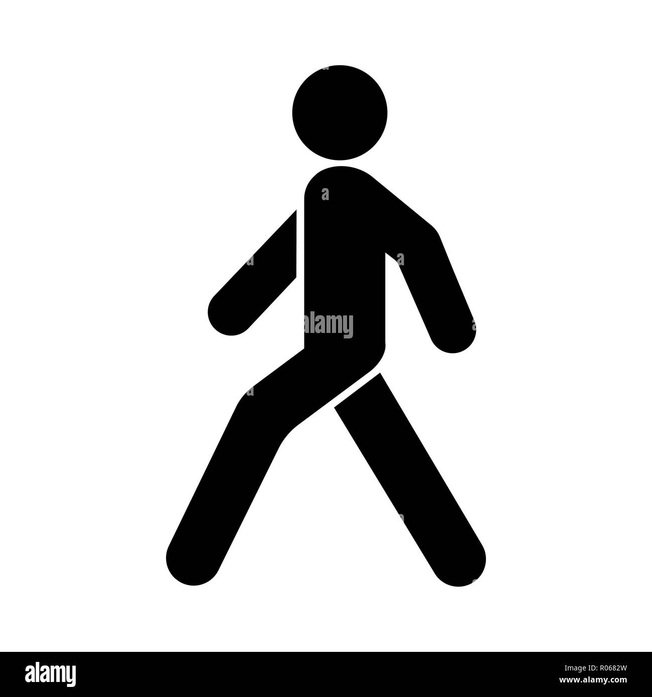 Walk man vector icon Stock Vector Image & Art - Alamy
